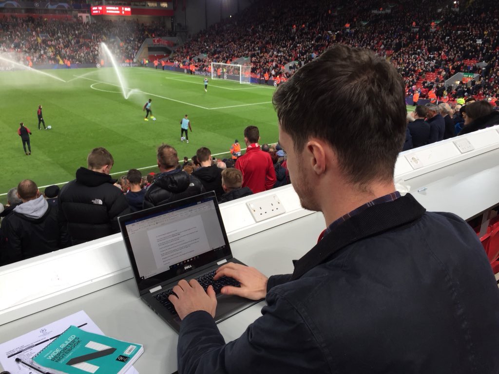 Night to remember with Anfield press passes - JMU Article
