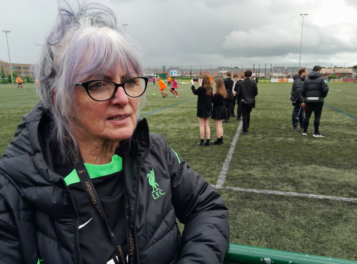 Never walking alone as we help Calderstones pupils cover football in ...